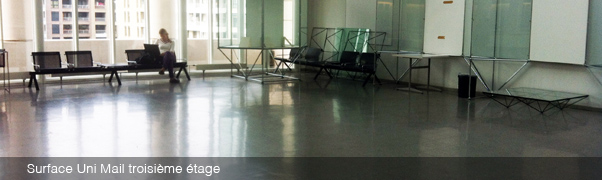 Uni Mail surfaces au troisième étage